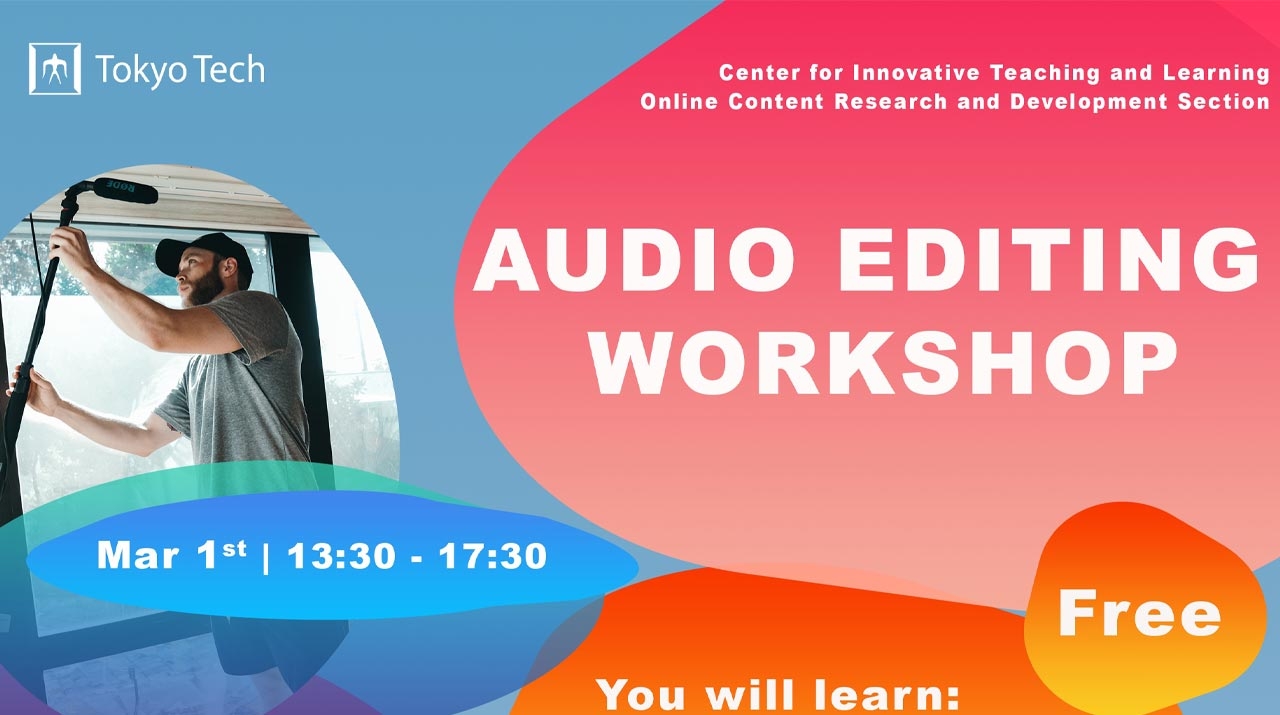 Video Audio Editing Workshop by OCRD | Announcements | Current Students ...